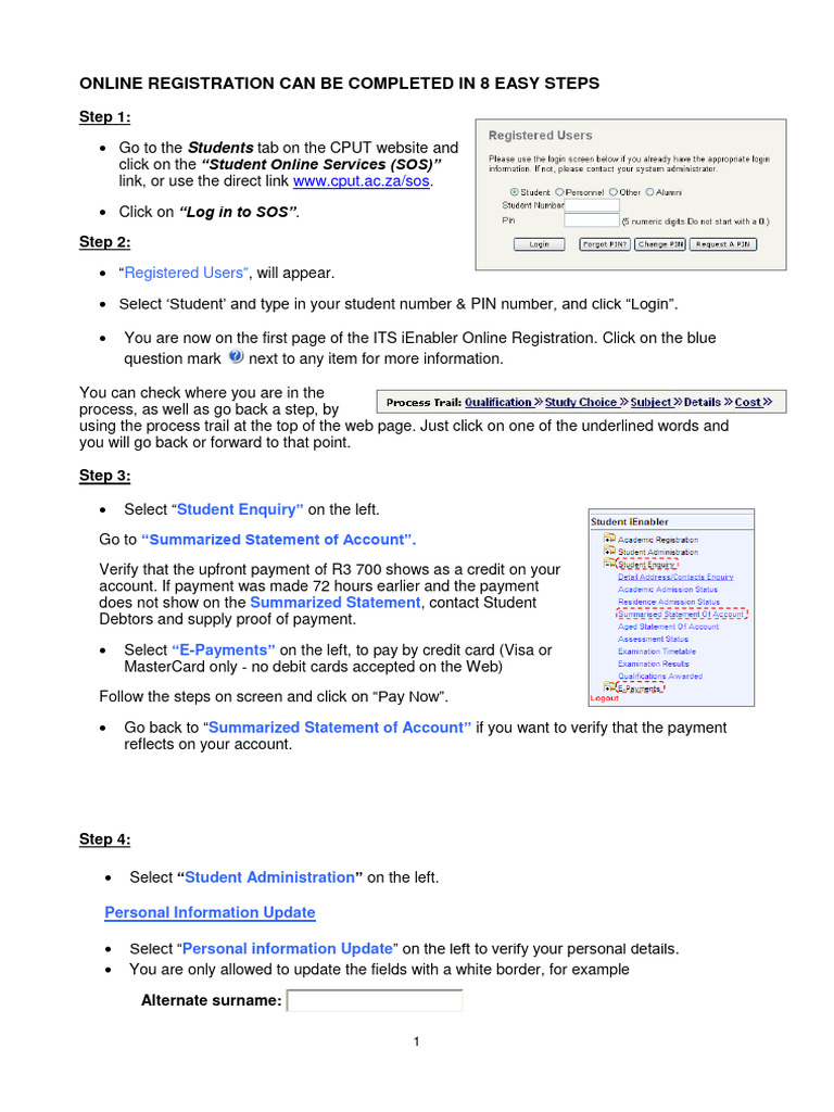 8 Steps Online Registration Dec 2013 | PDF | Payments | Credit Card