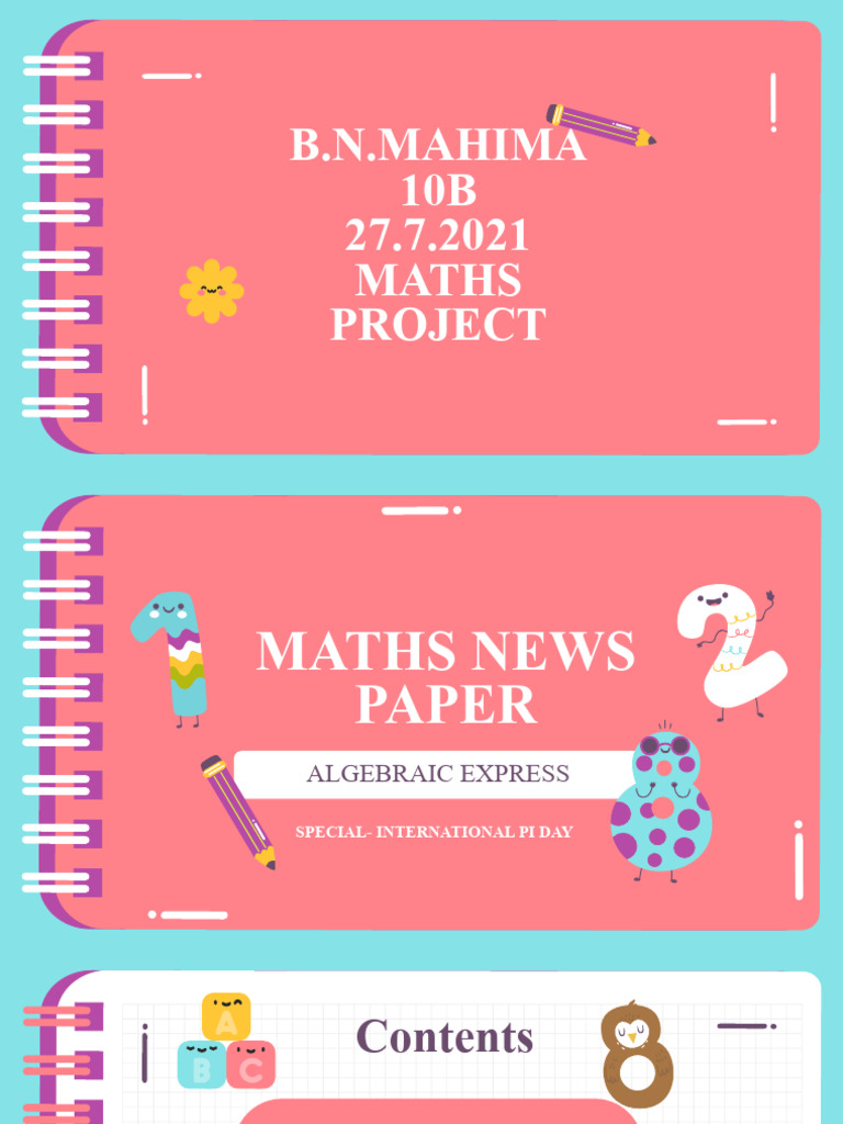 Maths Newspaper Project | PDF