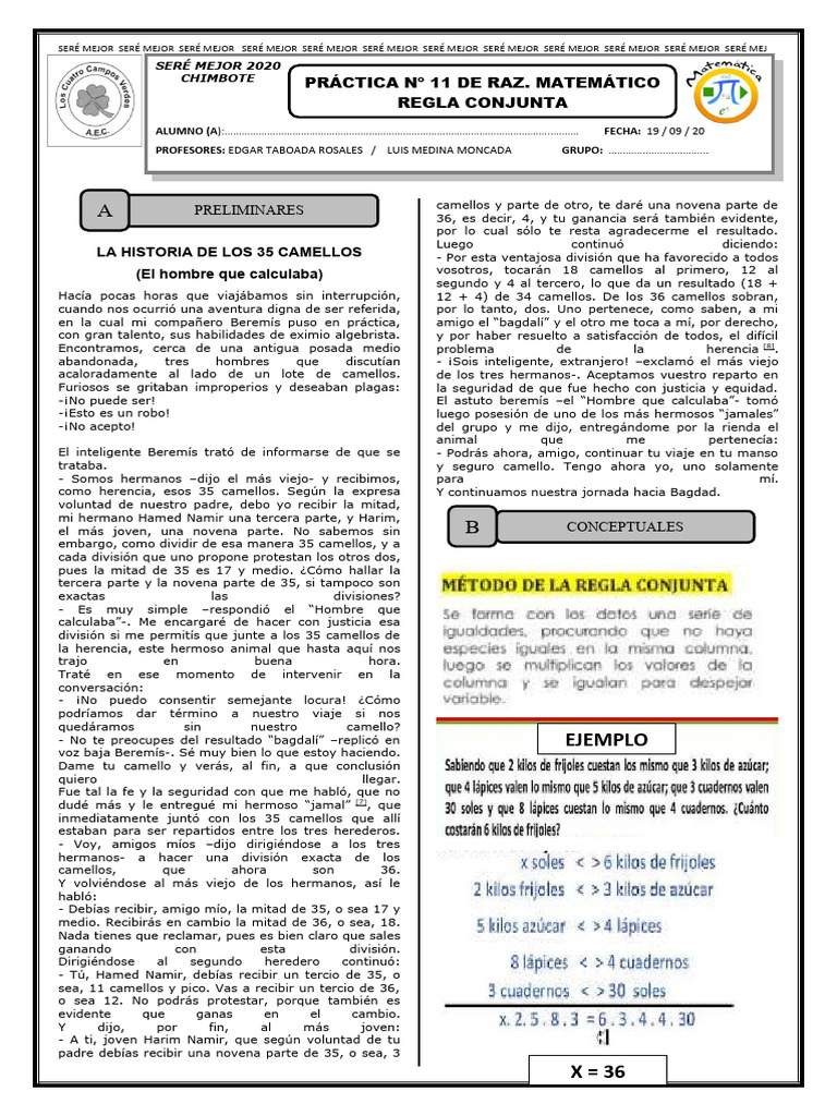 Regla Conjunta Sin Clave | PDF