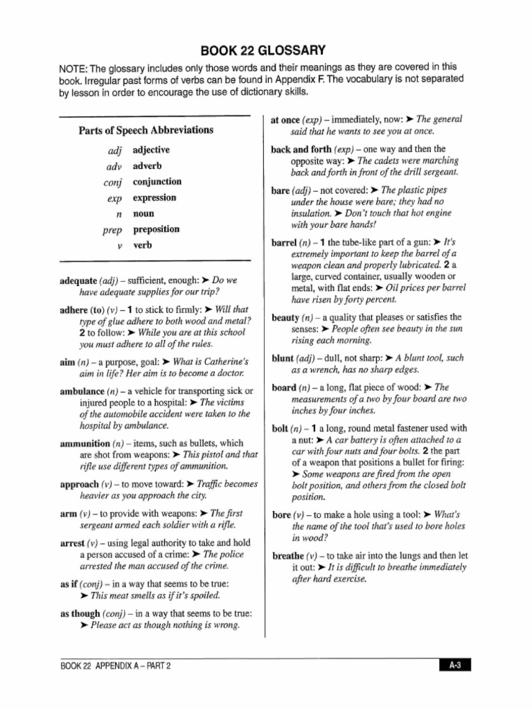 Vocabulary 22 | PDF