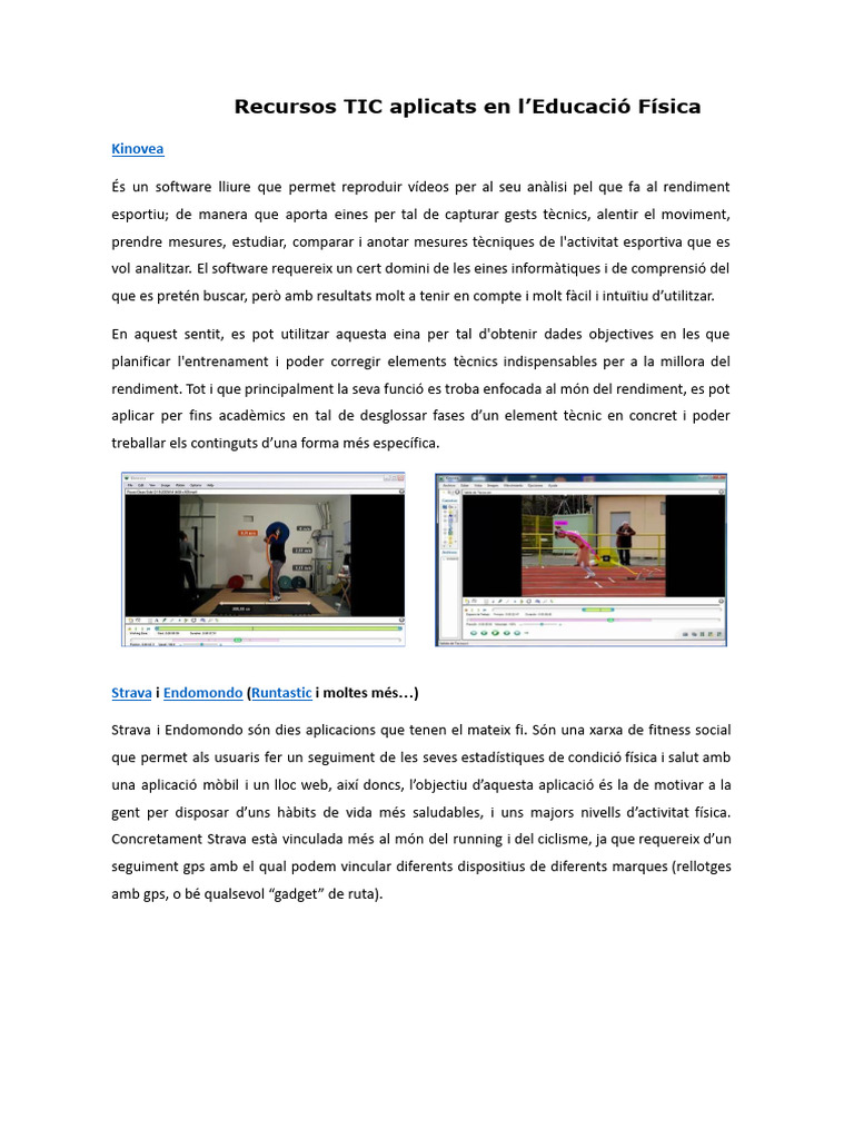 Recursos TIC Per EF Secundària | PDF