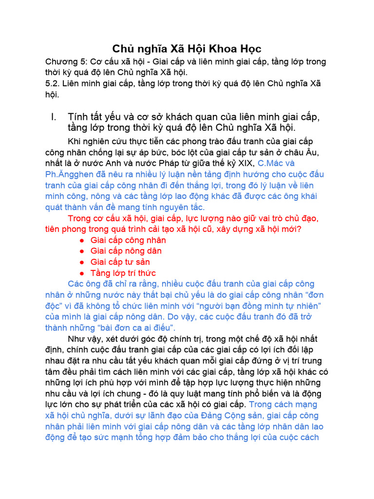 Thuyết trình CNKHXH | PDF