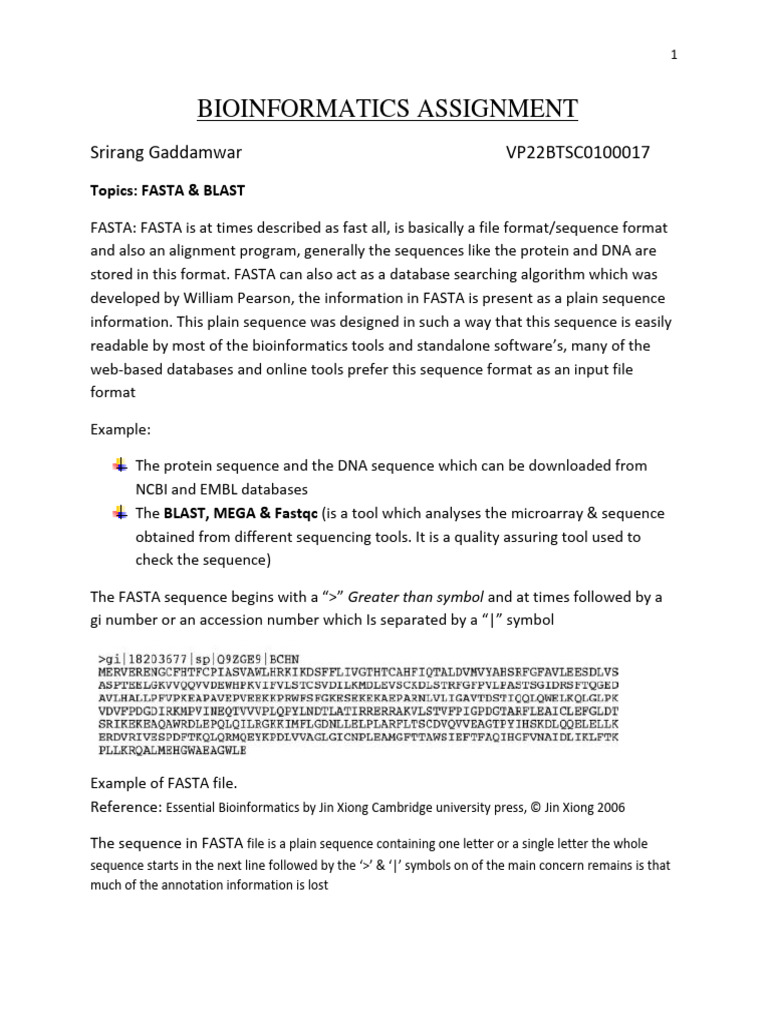 Fasta And Blast Pdf Sequence Alignment Dna Sequencing 