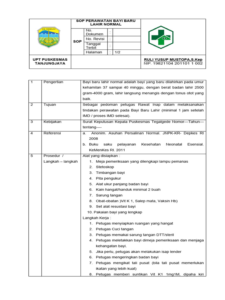 Sop BBL Normal | PDF