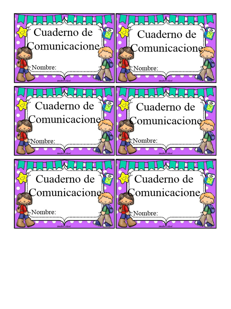 Cuaderno de Comunicación Escolar | PDF | Estudios de idiomas extranjeros