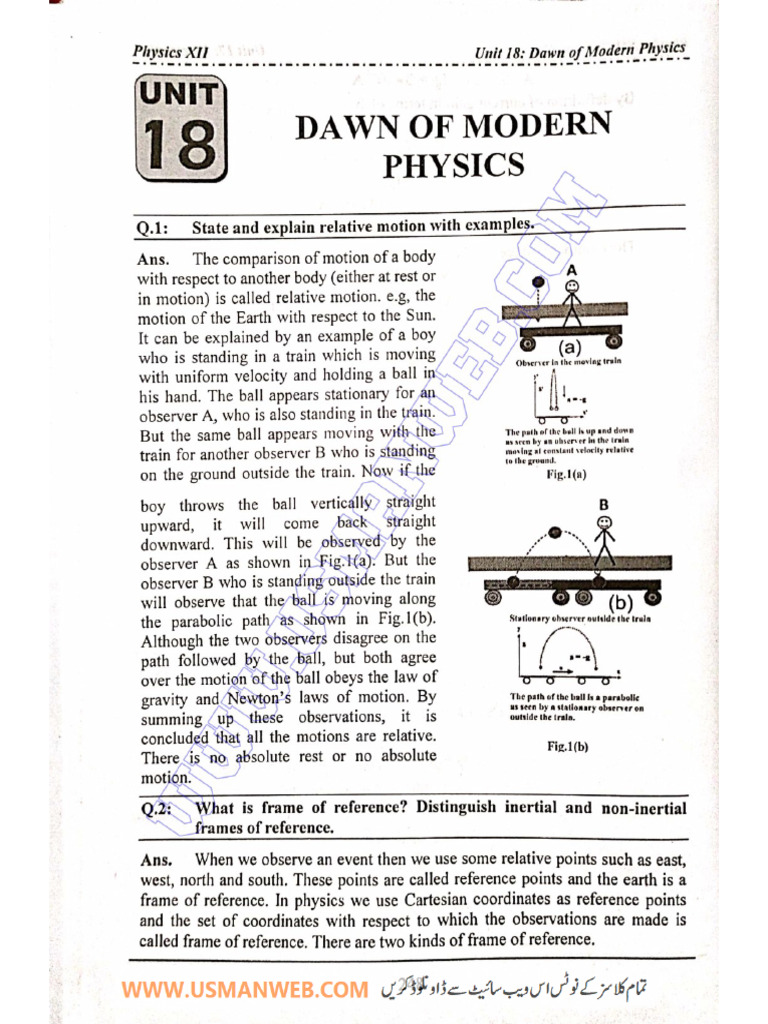 12th Physics Unit 18 Dawn of Modern Physics | PDF