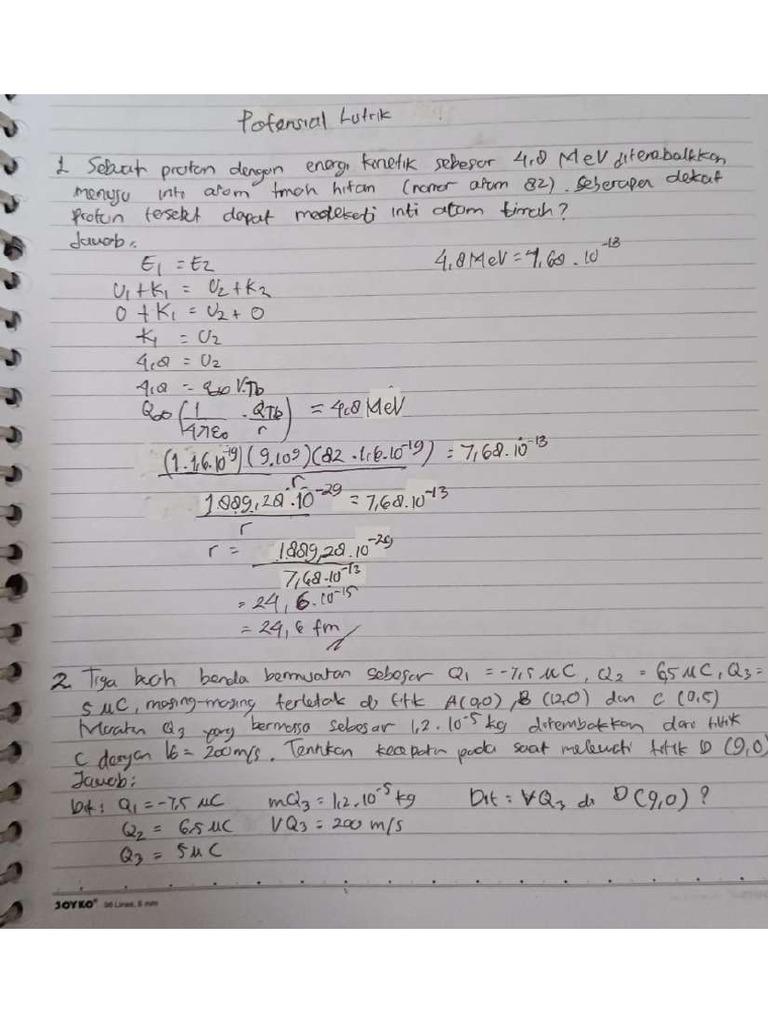 M Farrel Satya Haprabu - Tugs 2 Fsika | PDF