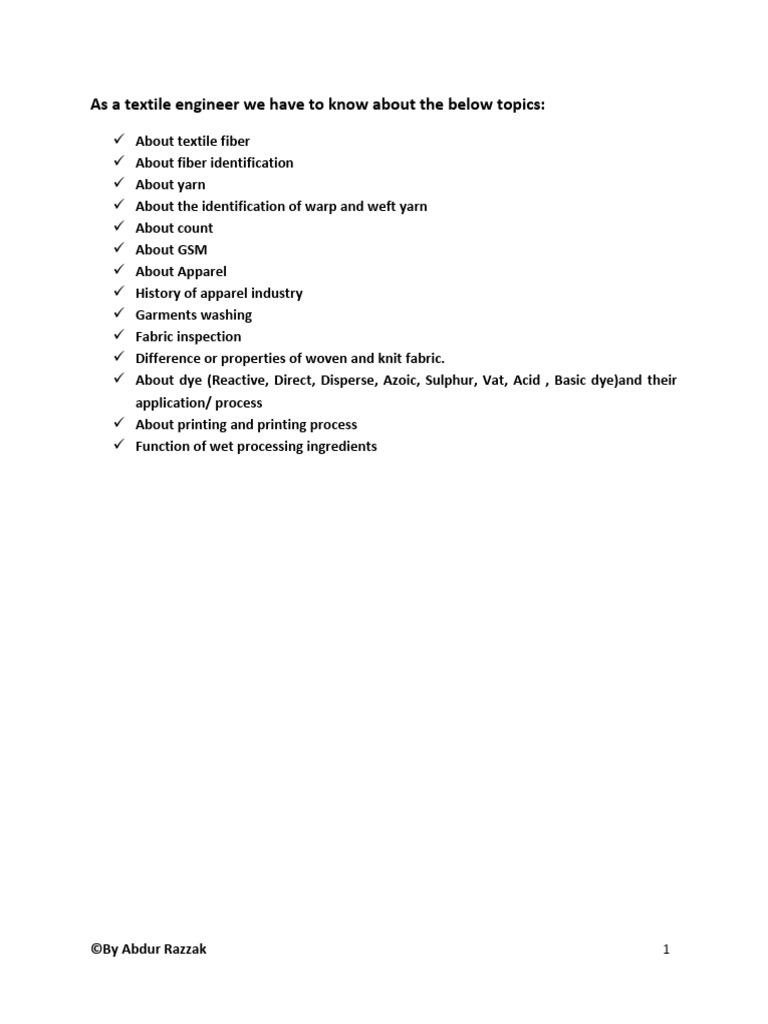 Comprehensive Viva | PDF | Dye | Yarn