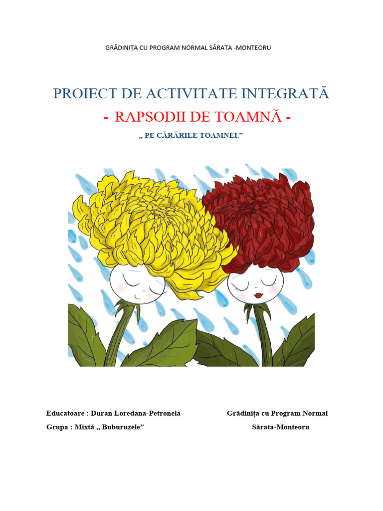 Proiect Did 25 Oct 2023 - Loredana | PDF