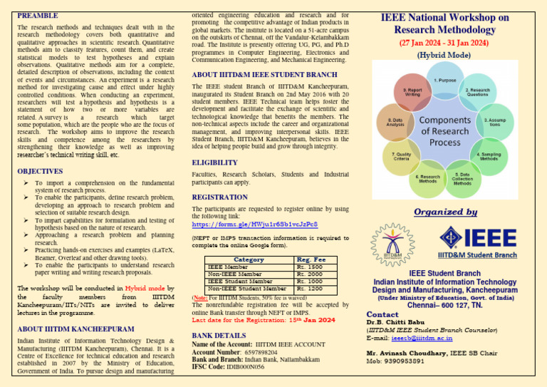 Brouchure - IEEE NERM 2024 | PDF | Methodology | Quantitative Research