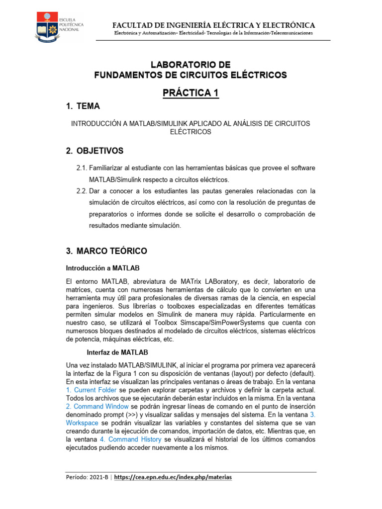 Prácticas de Laboratorio Fundamentos de Circuitos Eléctricos 2021B | PDF | Energia electrica ...