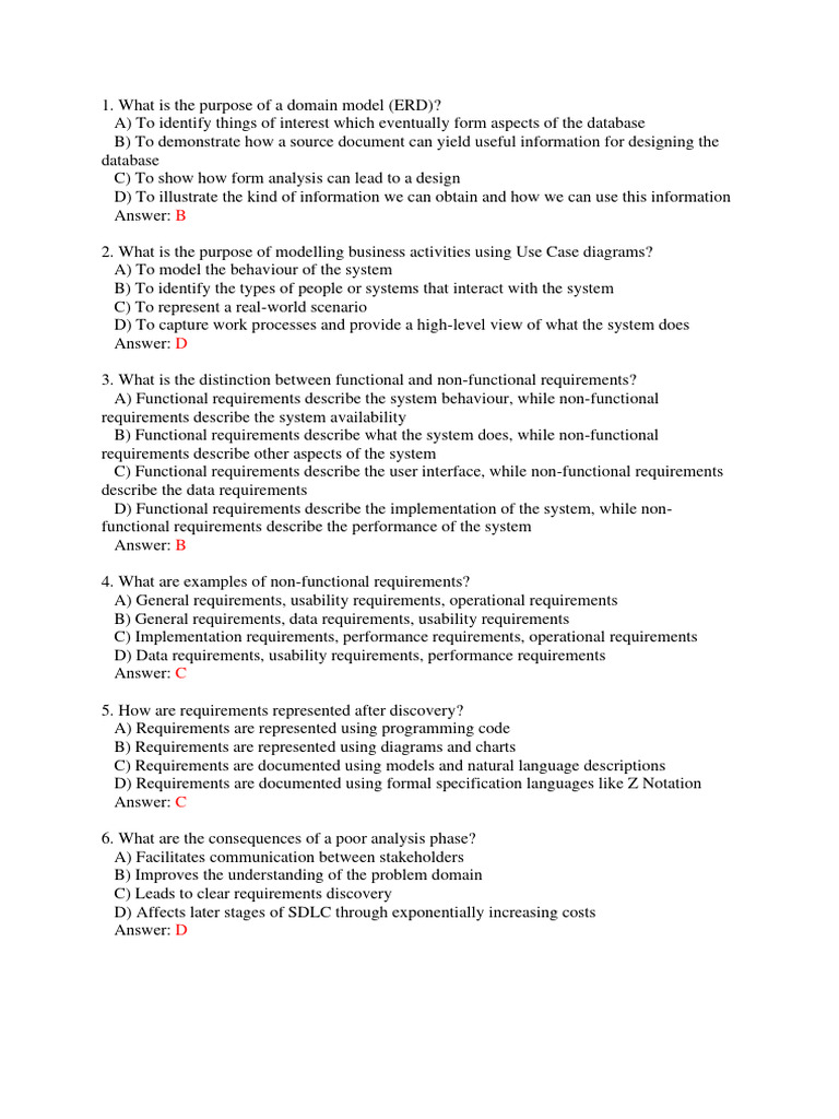 Lecture 4 Questions | PDF | System | Databases
