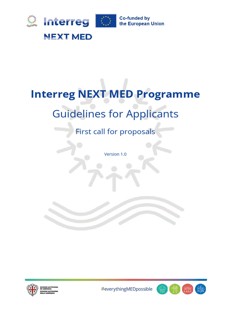 Interreg NEXT MED - Guidelines For Applicants - V 1.0 | PDF