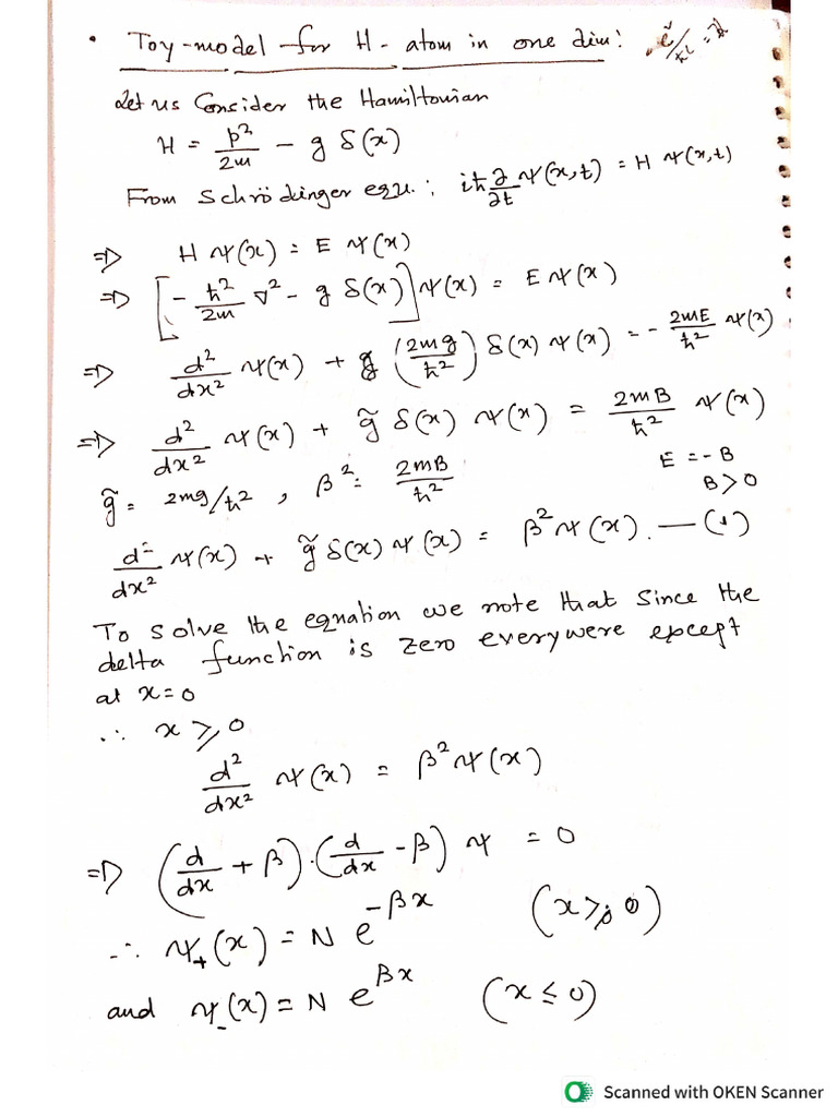 1D Dirac Delta | PDF