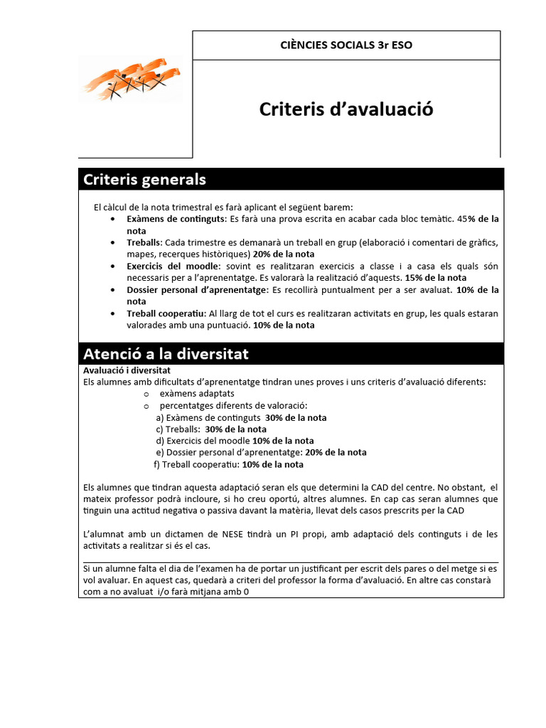 Criteris de Qualificació Moodle | PDF