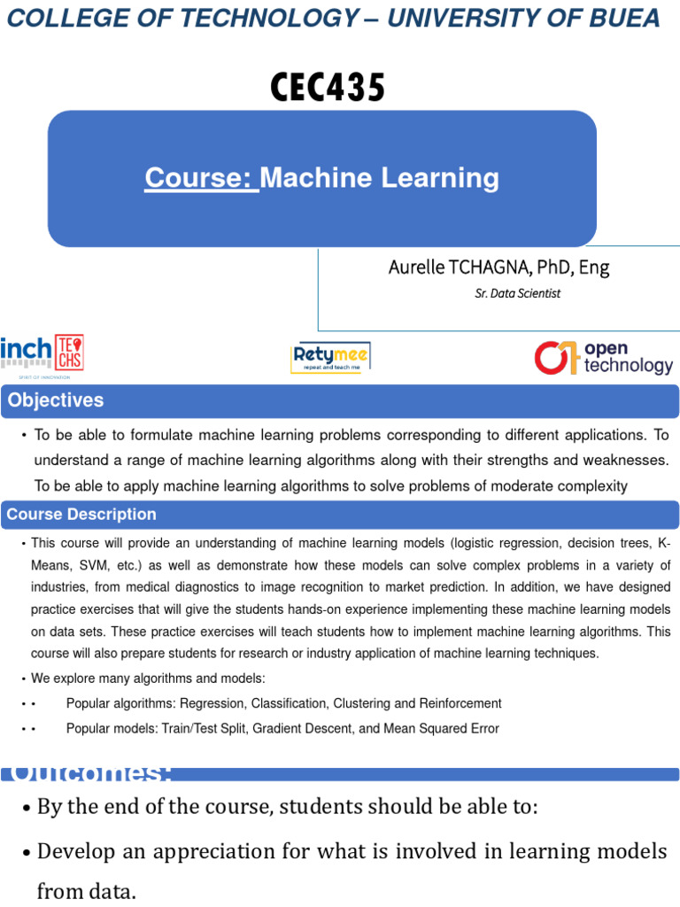 CEC453 Machine Learning | Download Free PDF | Machine Learning | Cluster Analysis