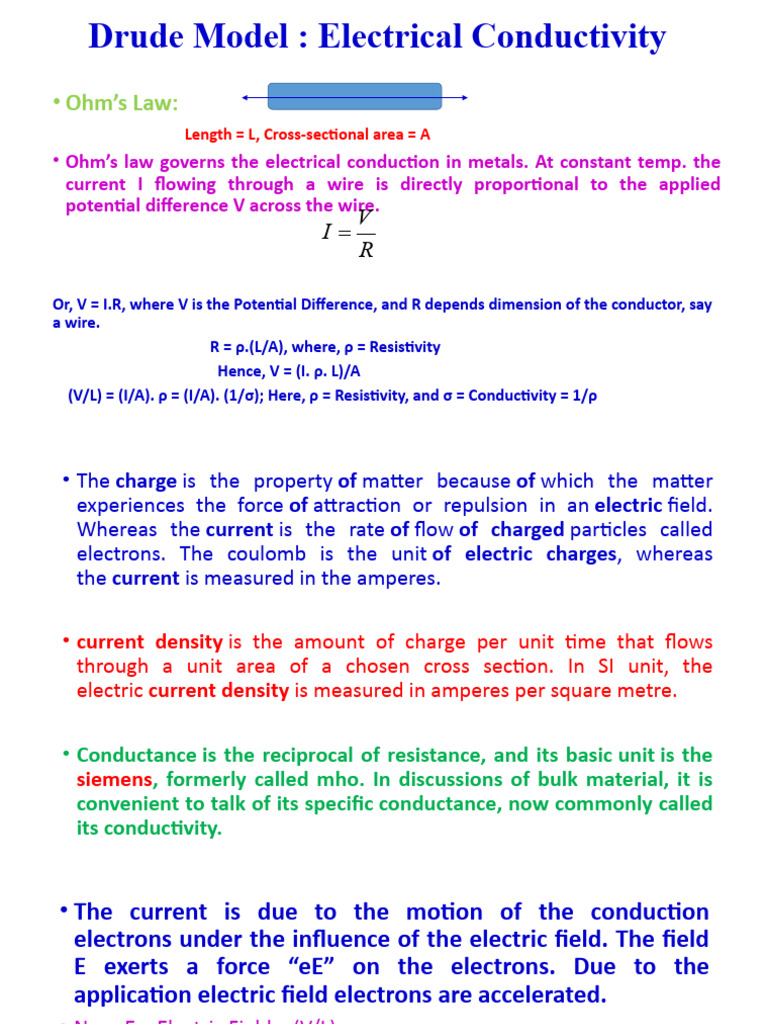 2nd Note - Electrical Conductivity - PCC | PDF | Technology & Engineering