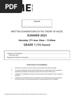 ABRSM Grade 1 Music Theory Test | PDF | Musical Notation | Music Theory