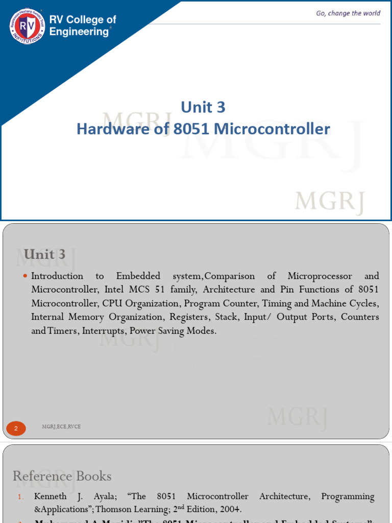 Unit 3 8051 Microcontrollers | PDF | Microcontroller | Central ... Unit 3 8051 Microcontrollers | PDF | Microcontroller | Central ...