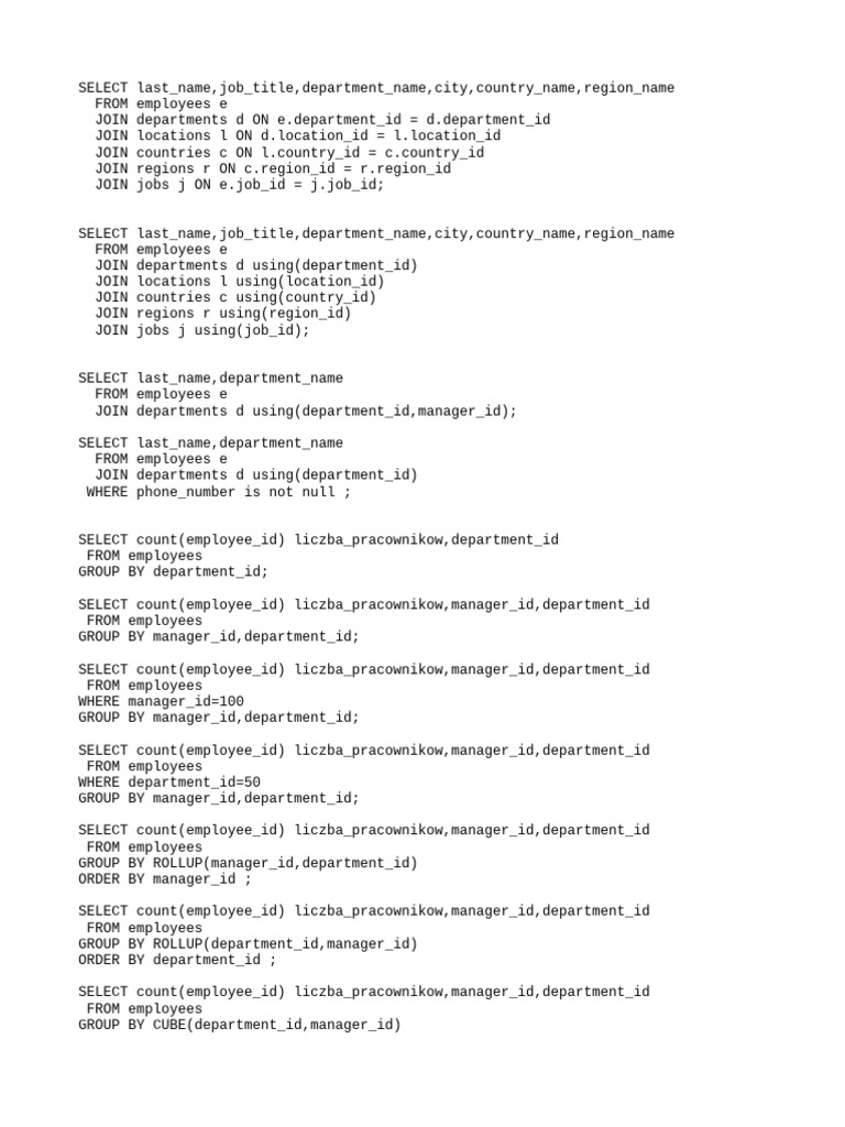SQL 2 | PDF | Unix | Computer Engineering