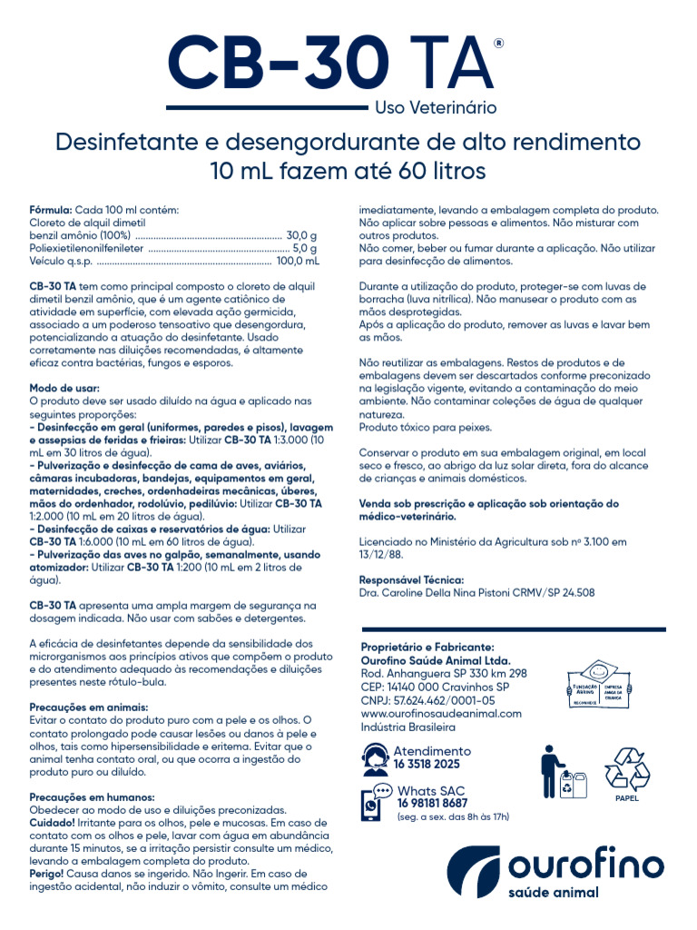 CB 30 | PDF | Desinfetante | Especialidades médicas