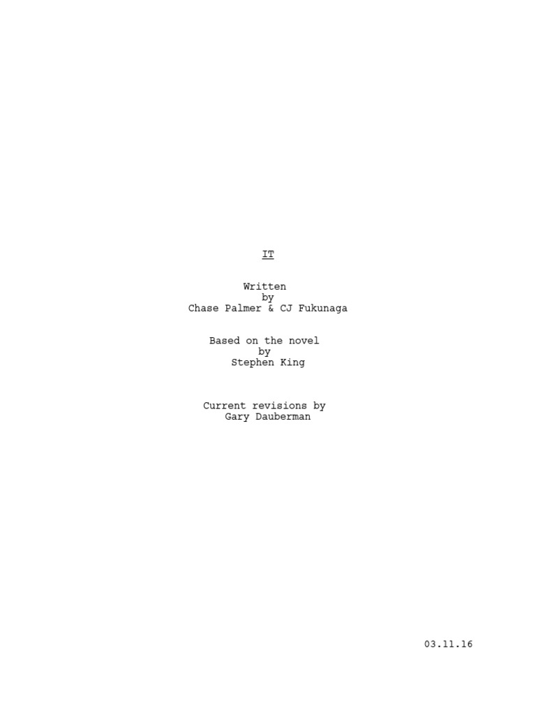 It, Part One | PDF