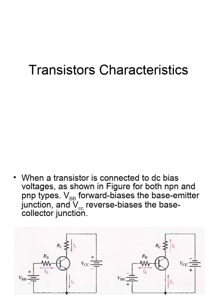 Chapter 4 Transistor Characteristics | PDF | Bipolar Junction ...