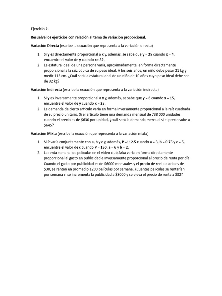 Ejercicio 2 | PDF
