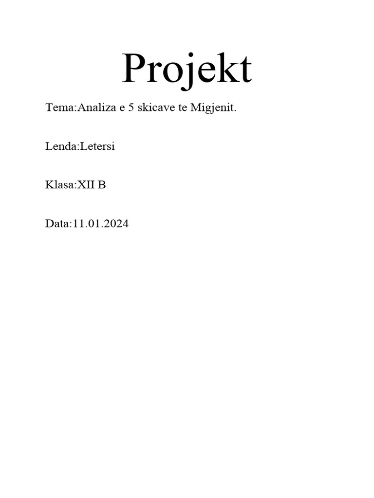 Projekt | PDF
