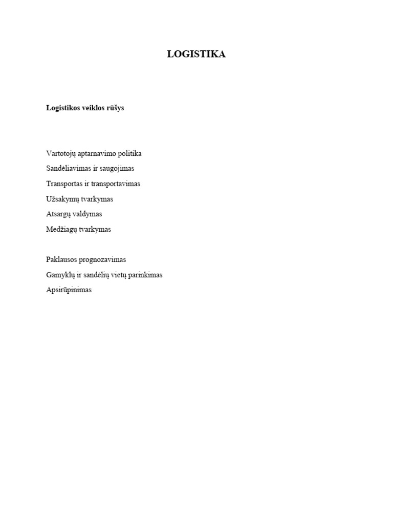 LOGISTIKA | PDF