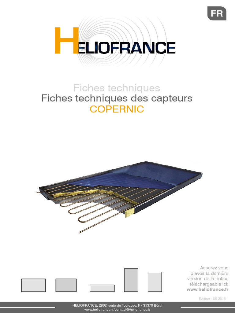 Fiche Technique Capteurs Copernic - V7-Public | PDF