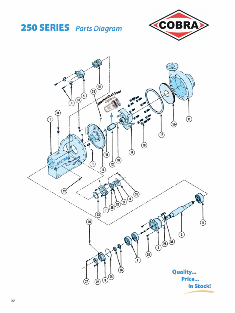 Cobra 250 Pump Parts List | PDF