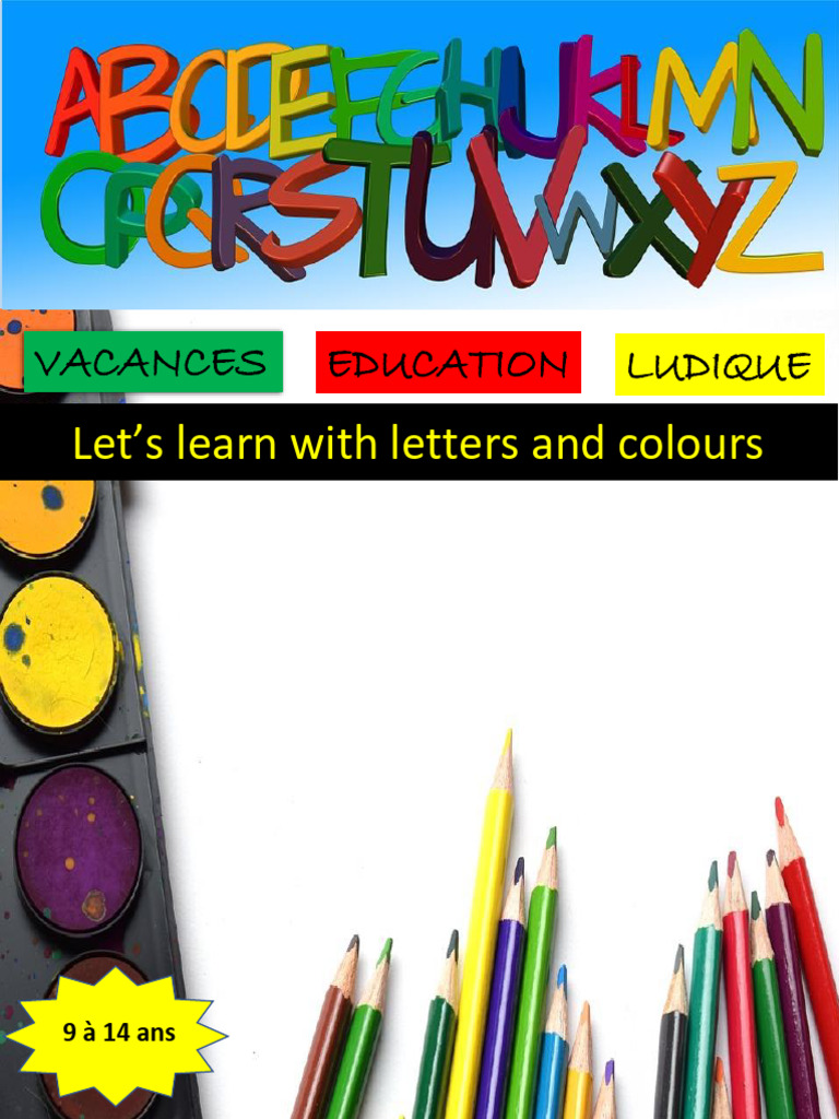 Let's Colour The Letters of The Alphabet 9 - 14 | PDF