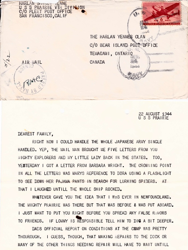 Letter from Harlan S. Kenney Jr. | PDF