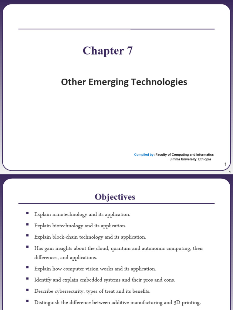 Chapter - 7 - Other Emerging Technologies | PDF