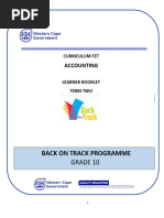 Grade 9 Accounting Practice Worksheet Tables | PDF | Debits And Credits ...