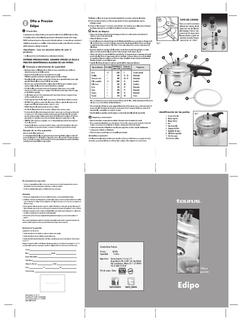 Taurus - Olla A Presión | PDF