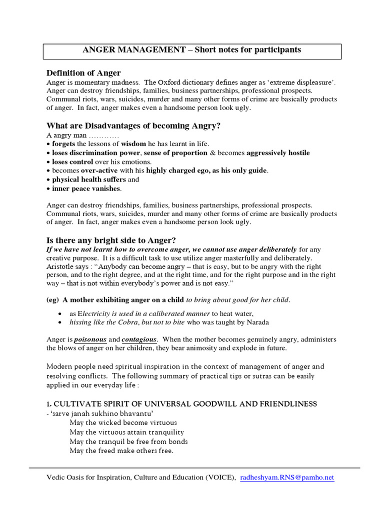 Effective Anger Management Strategies | PDF