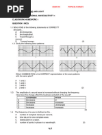 Grade 10 Physical Science Test March 2025 | PDF | Electromagnetic ...
