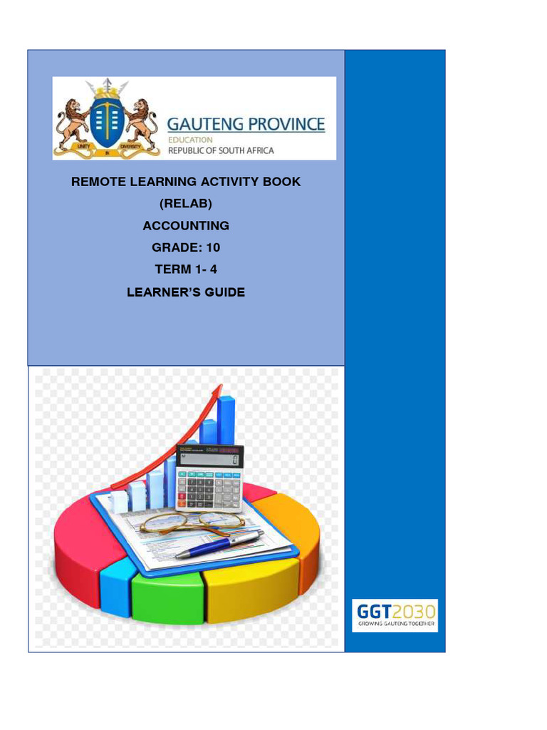 Accounting Grade 10 Relab Activities - Learner's Guide | PDF