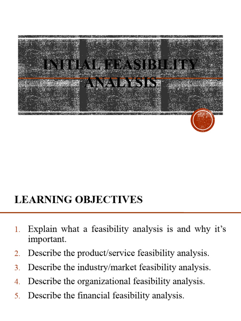 Chapter 3 Initial Feasibility Study | PDF | Feasibility Study | Venture ...