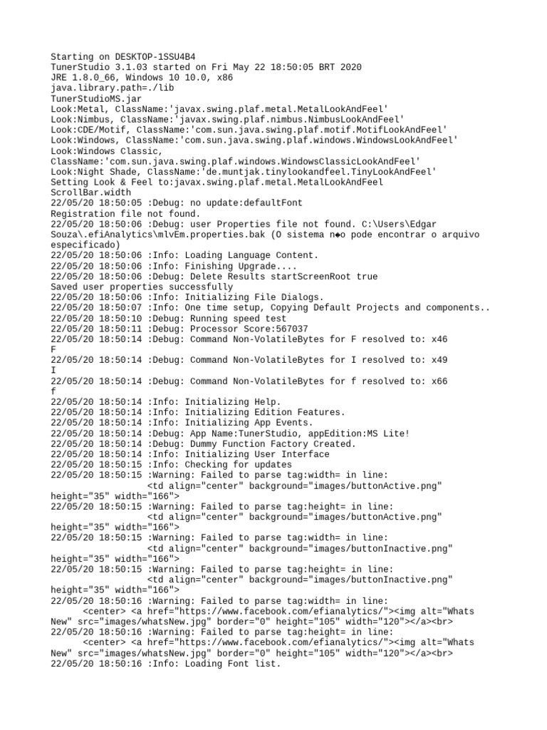 Tuner Studio App Debug | PDF | Windows 10 | Java (Programming Language)