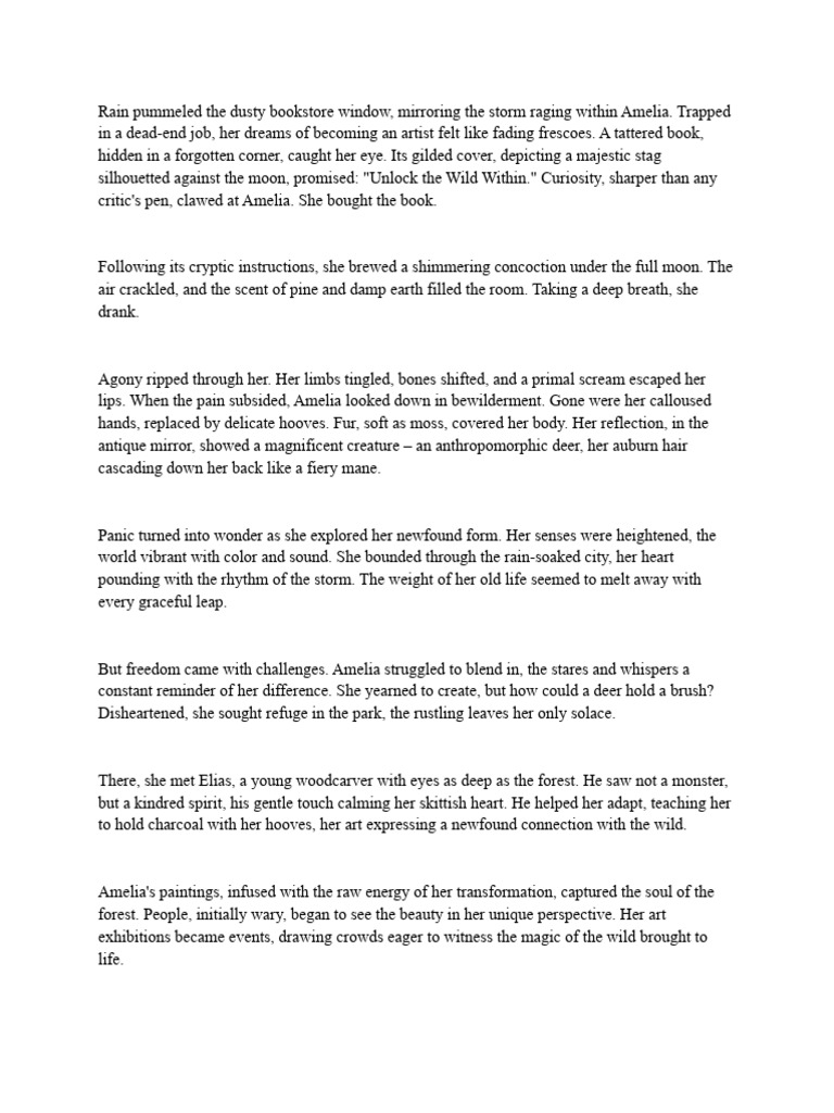 Anthro Deer TF Potion | PDF