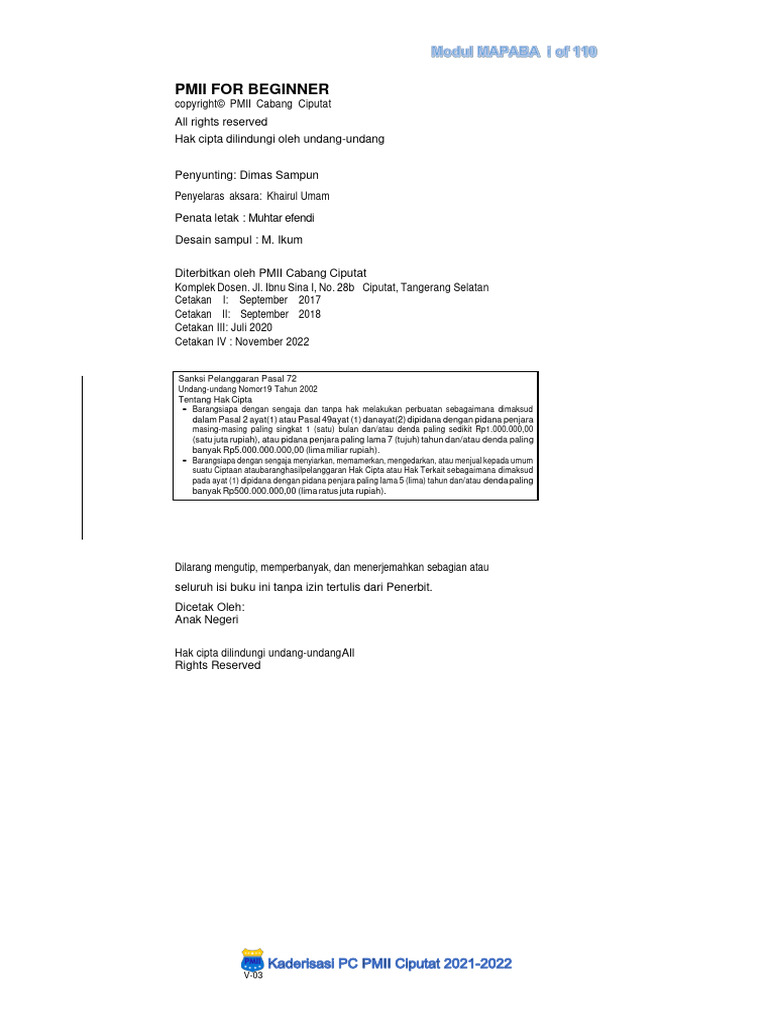 Modul Mapaba 2022 | PDF | Perjalanan