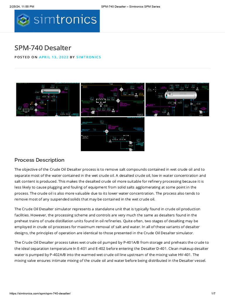 SPM-740 Desalter - Simtronics SPM Series | PDF | Water | Pump