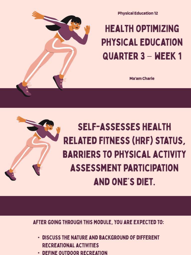 Week 1 Pe 12 - All Strand | PDF | Wellness