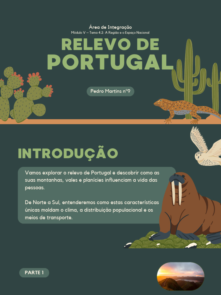 Relevo de Portugal | Download grátis PDF | Portugal | Montanhas