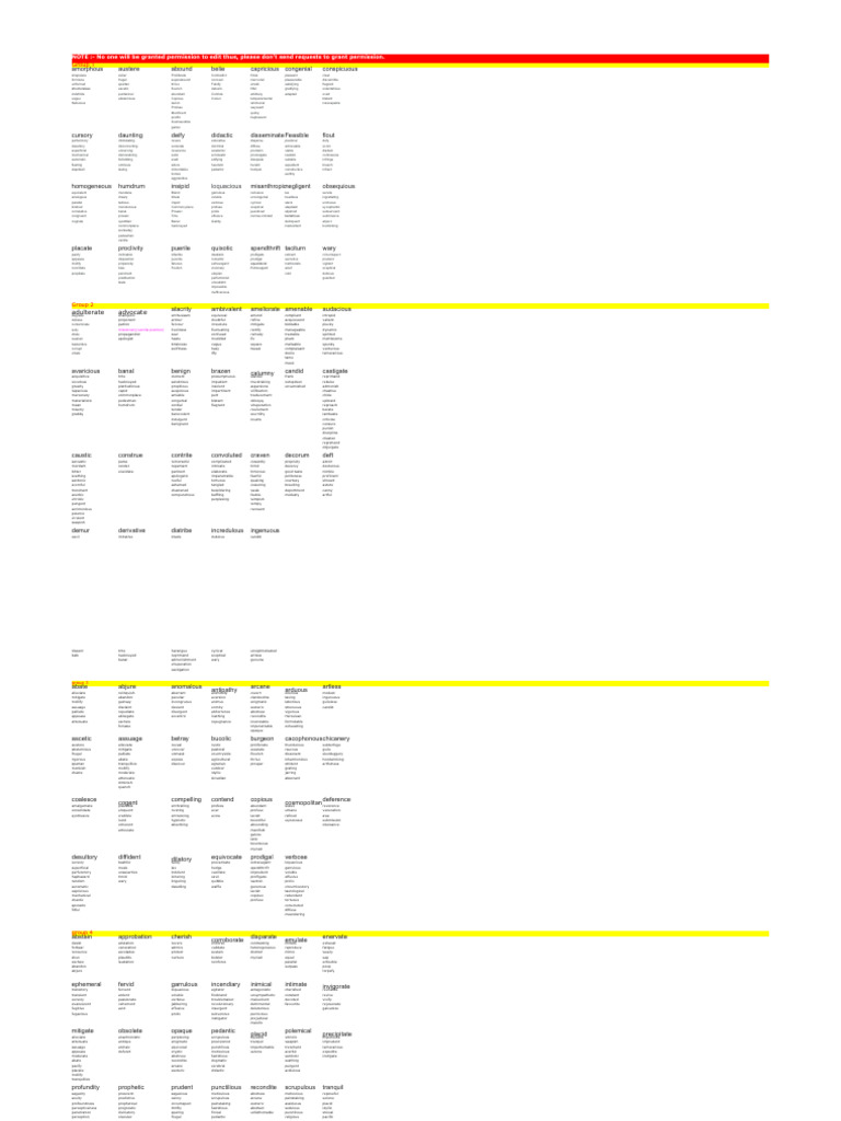 Synonyms Gregmat | PDF