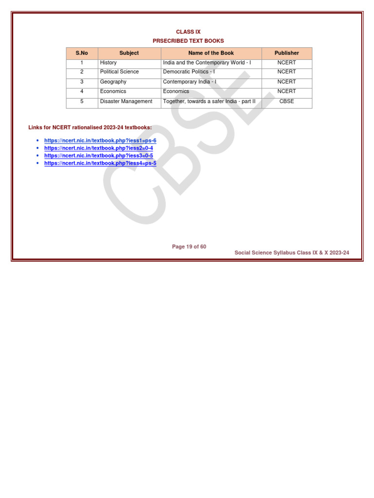 S.No Subject Name of The Book Publisher: Class Ix Prsecribed Text Books | PDF | Agriculture ...