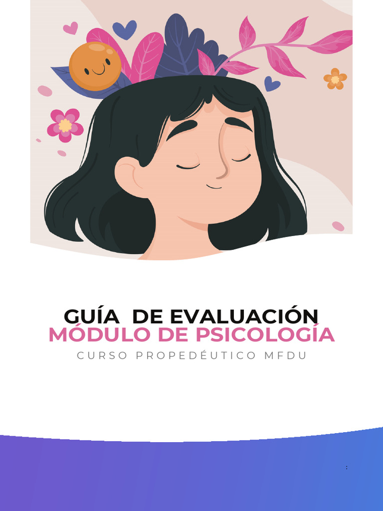 Evaluación - Módulo de Psicología | PDF | Aprendizaje | Sicología